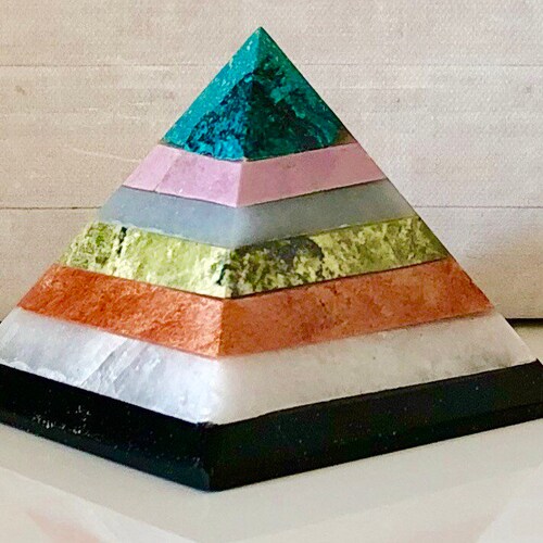 7 Chakra Pyramid-crystal Chakra Pyramid-reiki Pyramid-chakra - Etsy Canada
