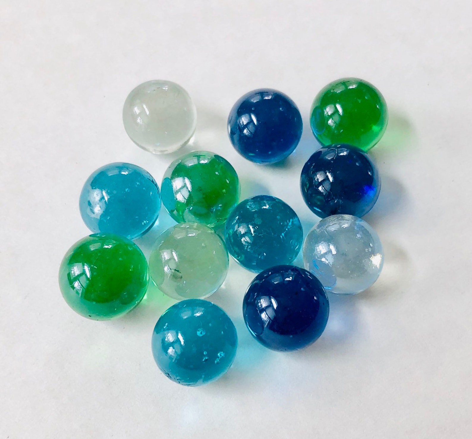 Marbles-lot of 4-approximately 15-16mm-tiny Glass Marbles-aqua - Etsy