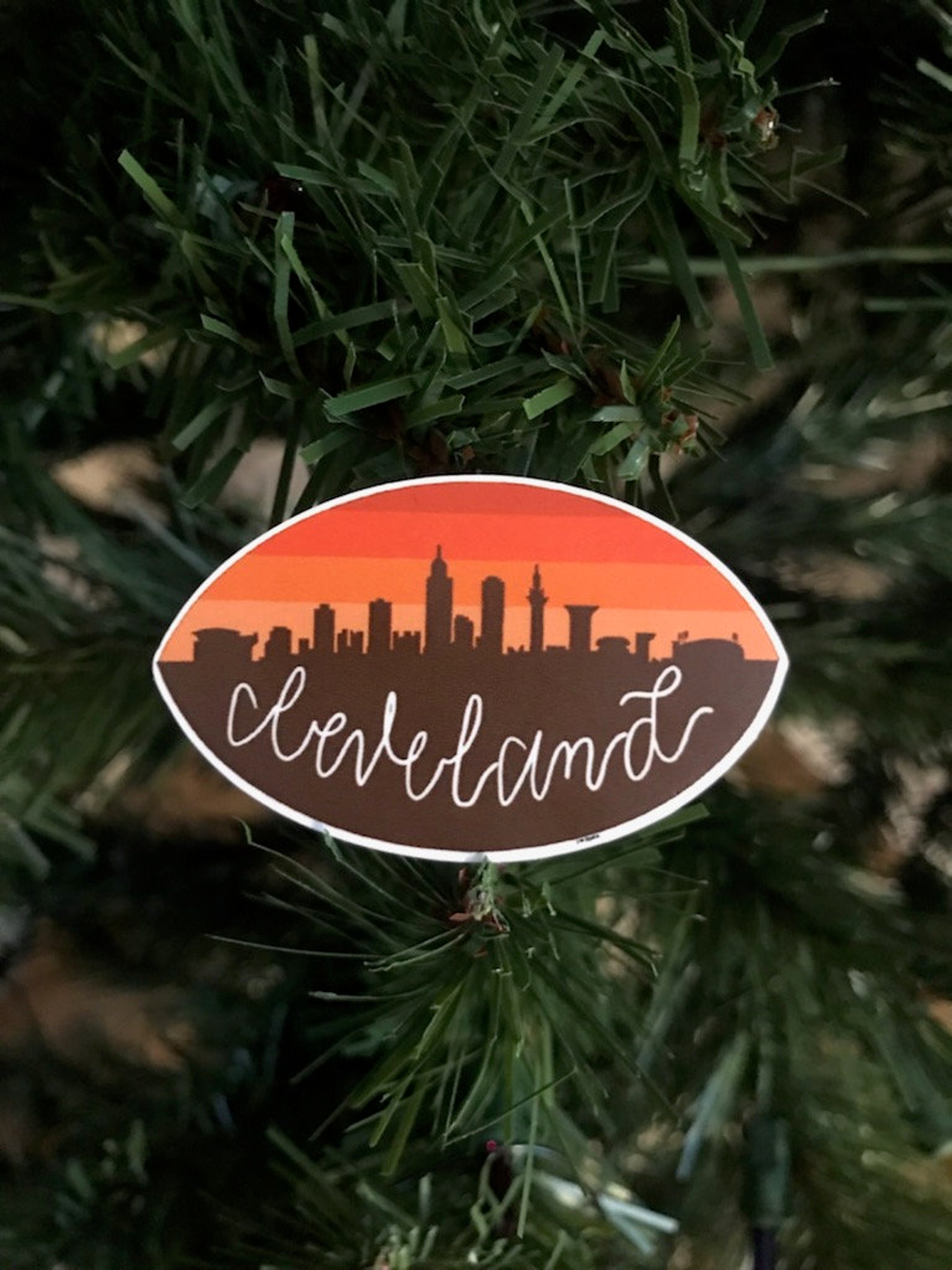Cleveland Sports Themed Skyline Sticker - Etsy