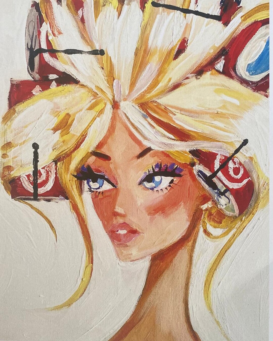 Barbie With Coke Can Rollers - Etsy