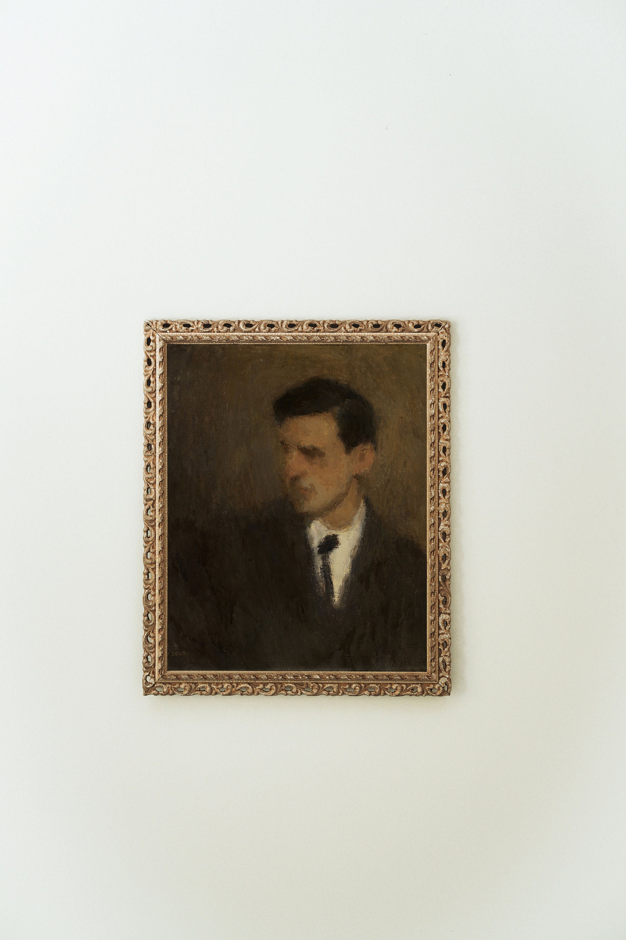 Blurred Portrait of a Man | Printable Vintage Oil Painting | Digital ...