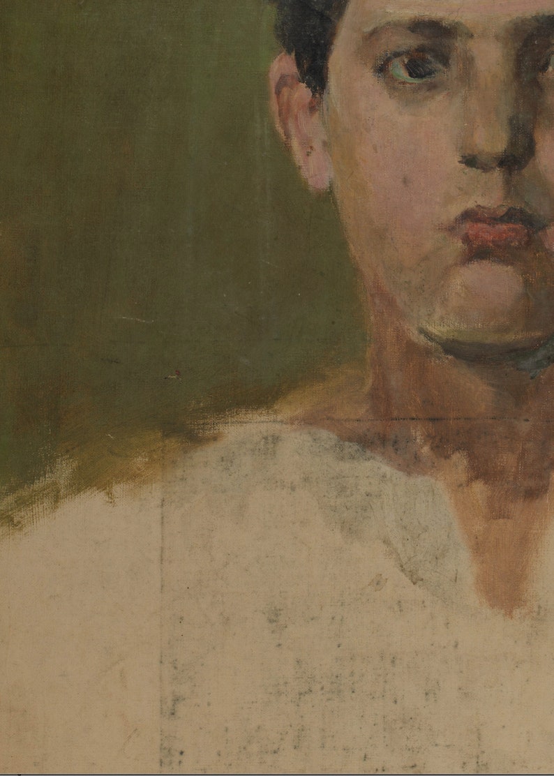 Portrait of a Boy | Printable Vintage Oil Painting | Digital Vintage ...