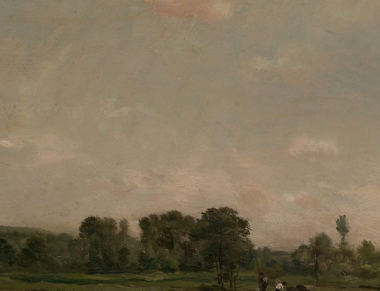 Marsh Landscape With Trees | Vintage Oil Painting Nature | Neutral ...