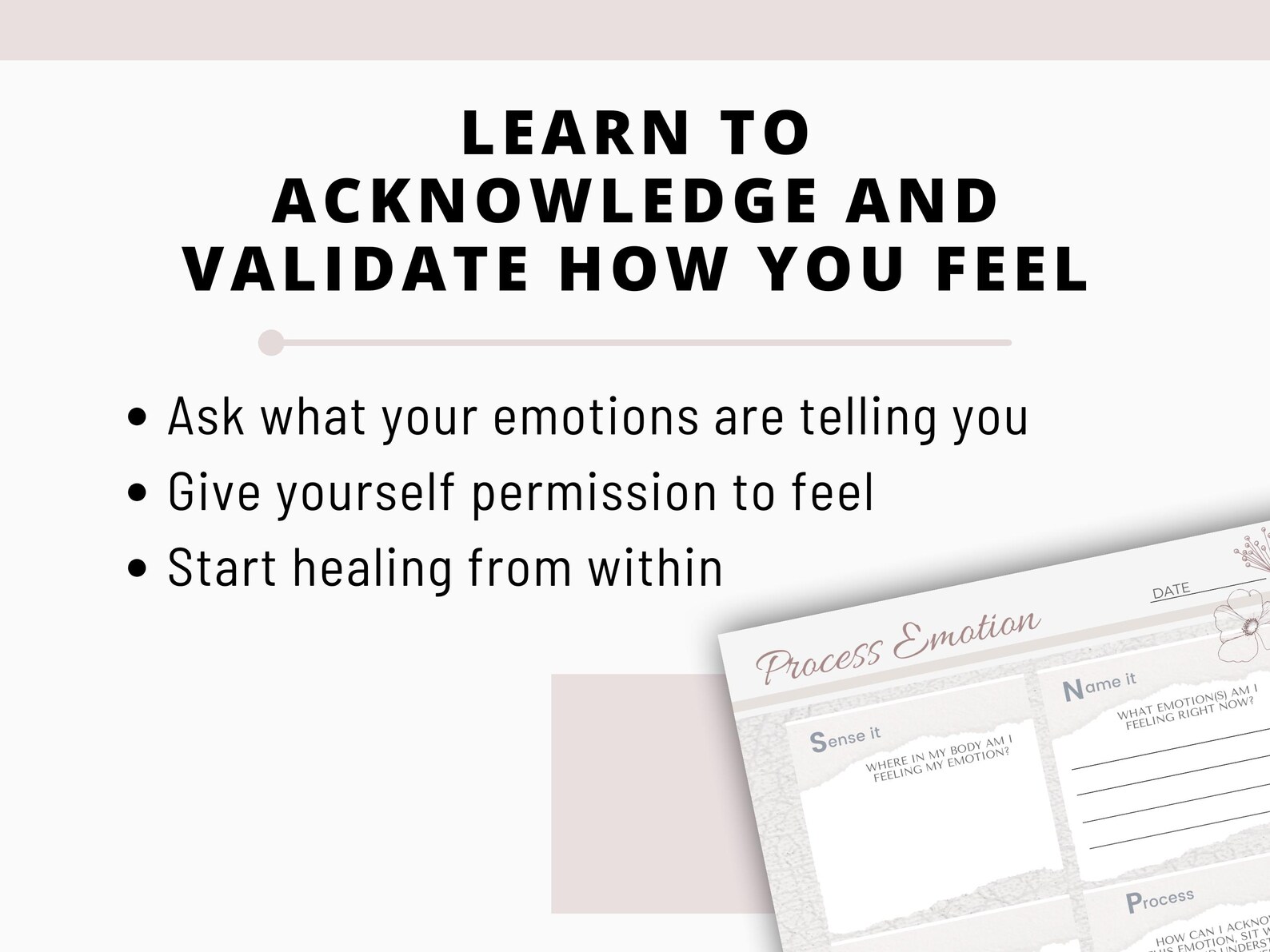 Process Emotion Heal Understand Emotions Journal Prompts Deep Personal ...