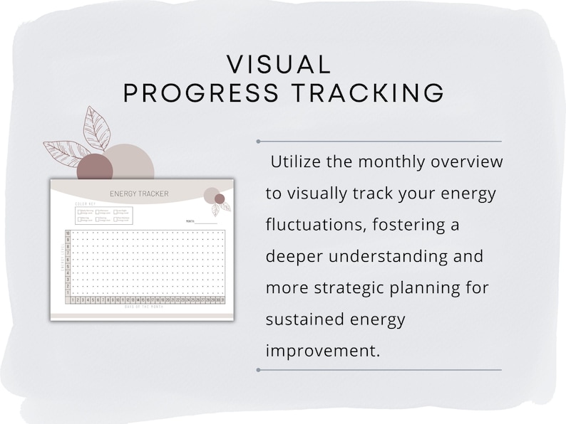 Energy Tracker, Tracker Printable, Energy Tracker Template ...