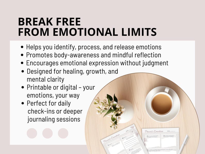 Process Emotion Heal Understand Emotions Journal Prompts Deep Personal ...