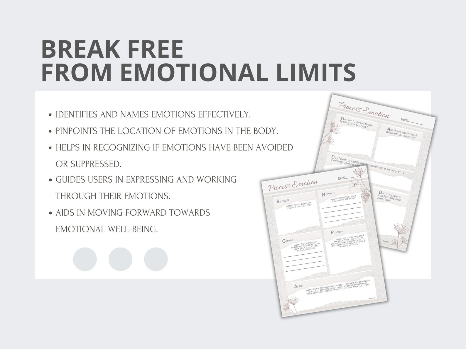 Process Emotion Heal Understand Emotions Journal Prompts Deep Personal ...