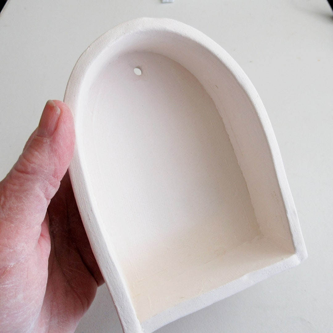 Bisque 5.25x3.75 x.1.5 Blank Ceramic Shrine Ready to Paint or Decorate ...