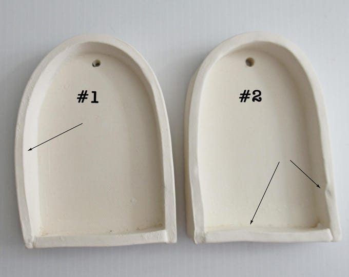 Wonky Bisque 5.25x3.5x1 Blank Ceramic Shrine Ready to Paint or Decorate ...