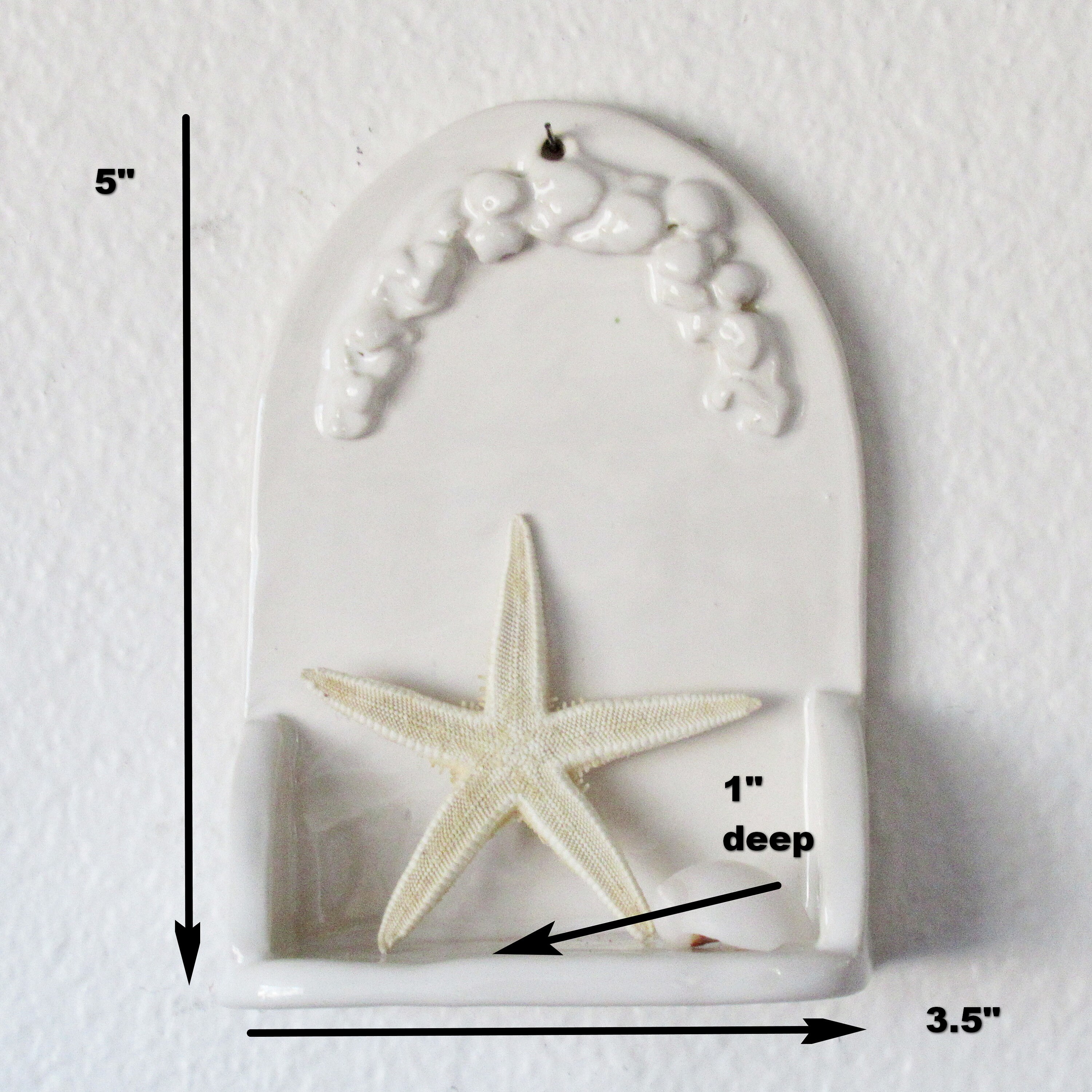 Small French Country Wall Shelf, Handmade Ceramic Wall Shelf, Gift for ...