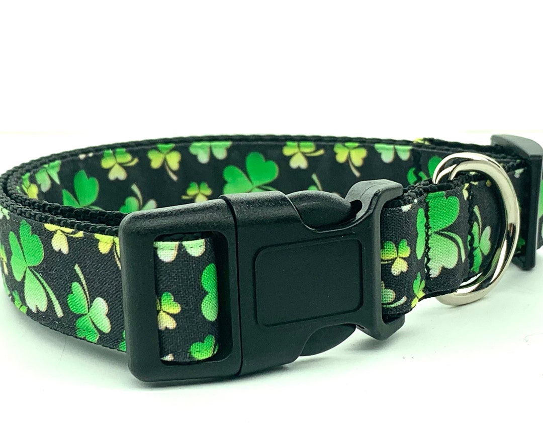 St Patricks Day Dog Collar and (optional) Leash With Shamrocks - St ...