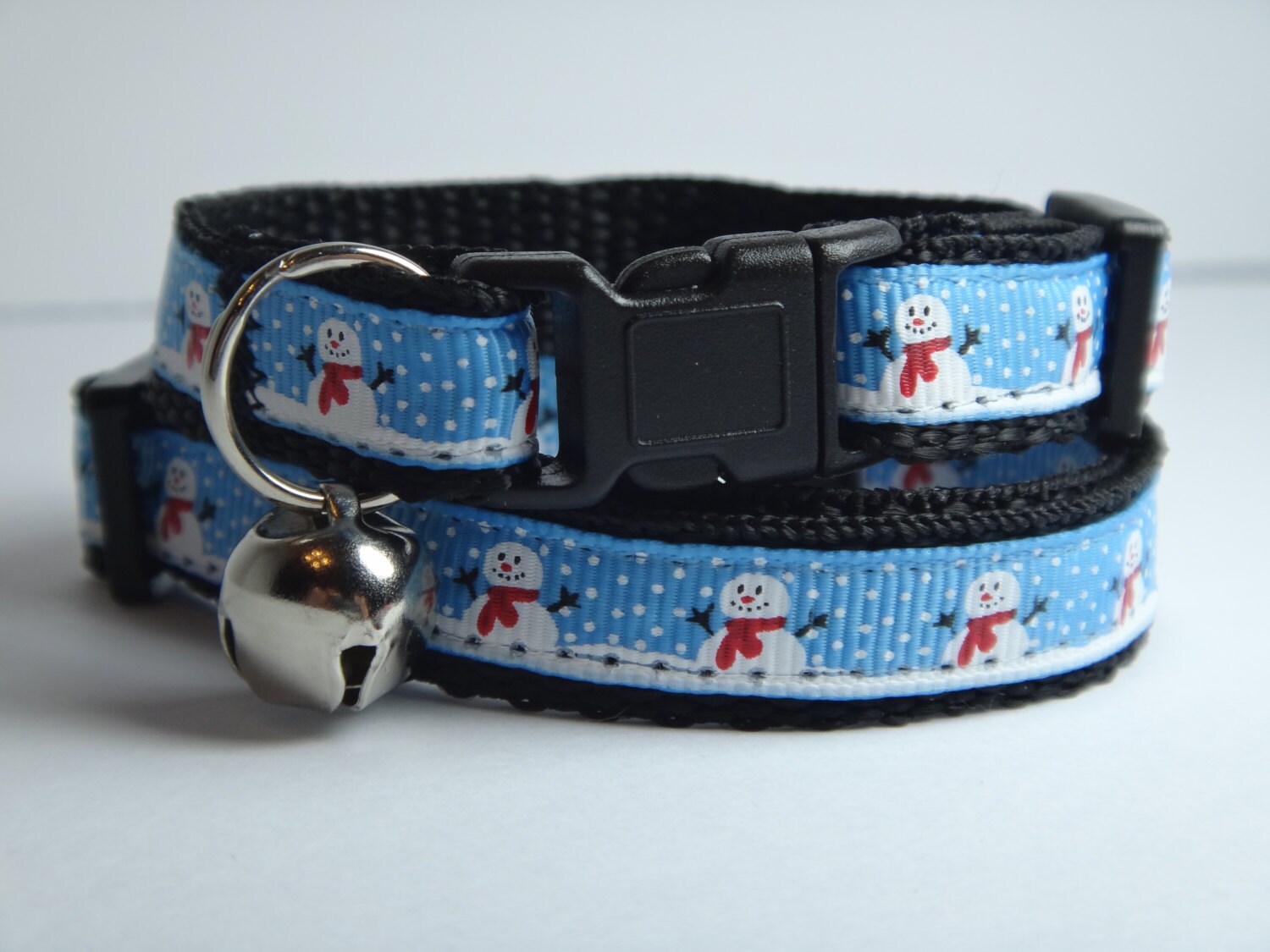 Christmas Cat Collar - Kitten Collar - Snowman Cat Collar - Adjustable ...
