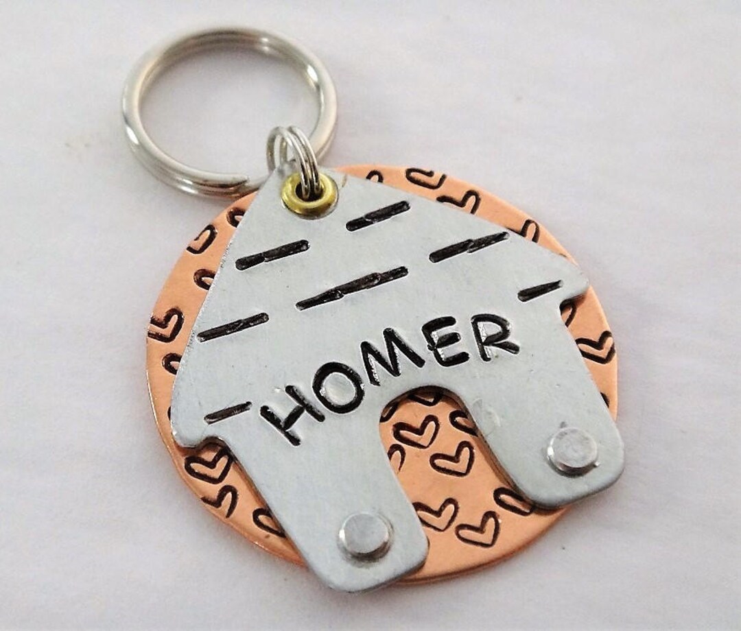 Large Dog Tag - Pet ID Tag - Big Dog Tag -dog House Dog Tag - Hand ...