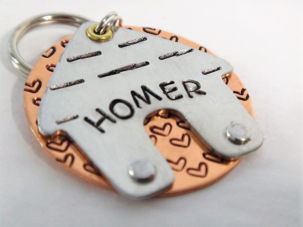 Large Dog Tag - Pet ID Tag - Big Dog Tag -dog House Dog Tag - Hand ...