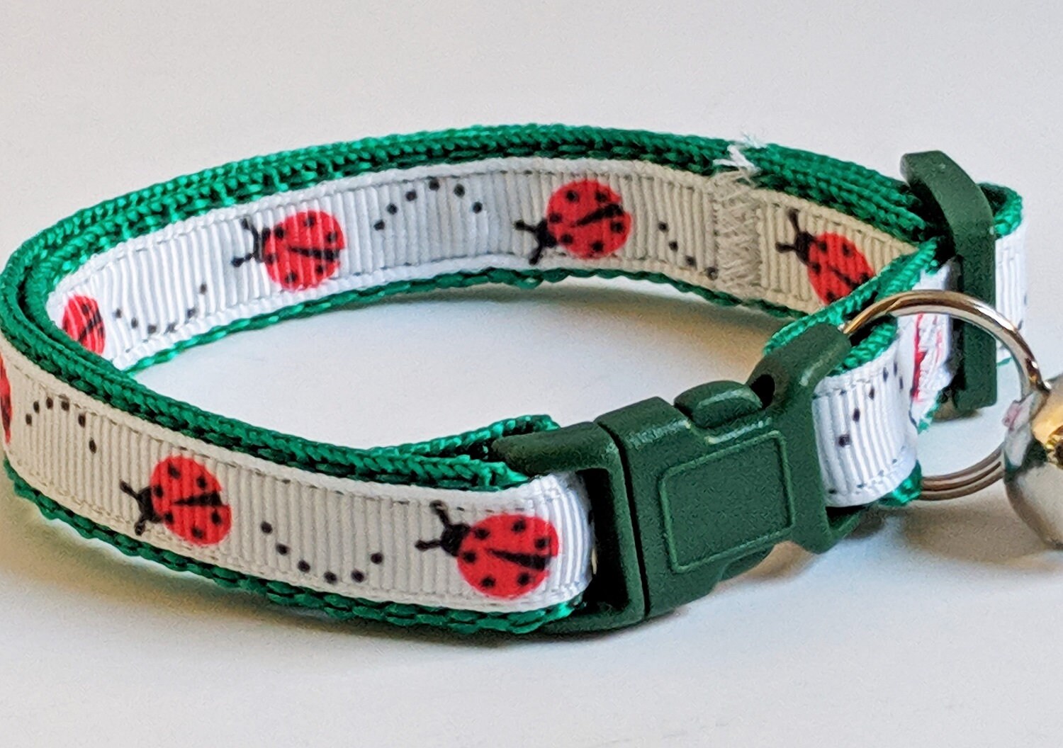 Ladybug Cat or Kitten Collar - Cat Collar With Ladybugs - Girl Cat ...