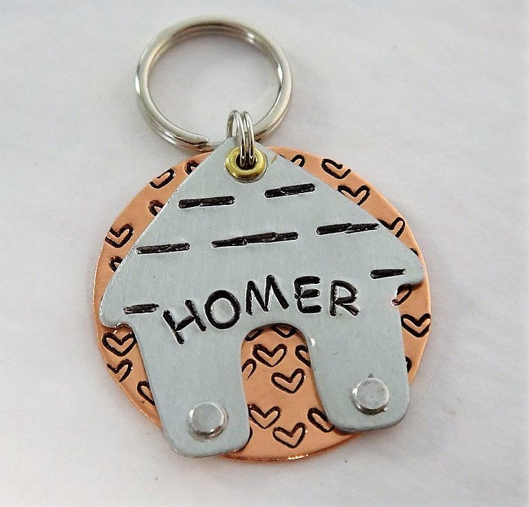 Large Dog Tag - Pet ID Tag - Big Dog Tag -dog House Dog Tag - Hand ...