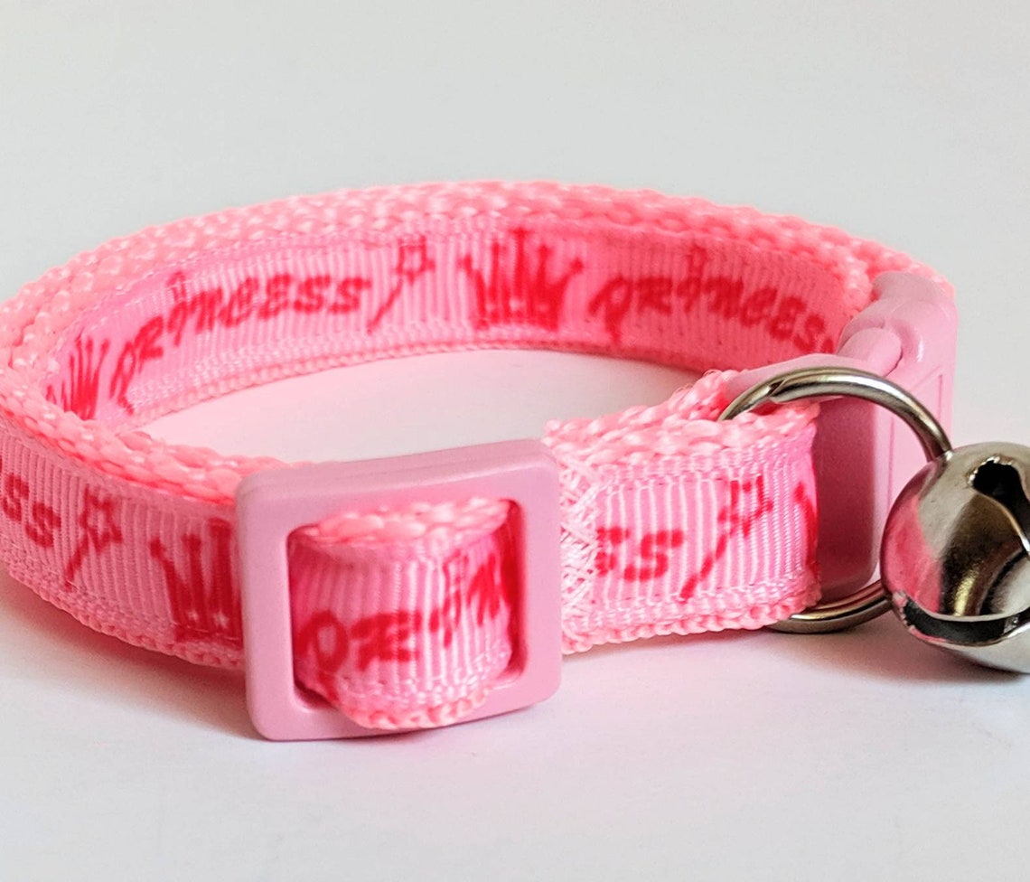 Princess Cat Collar - Pink & Purple Kitten Collar -girl Cat Collar With ...