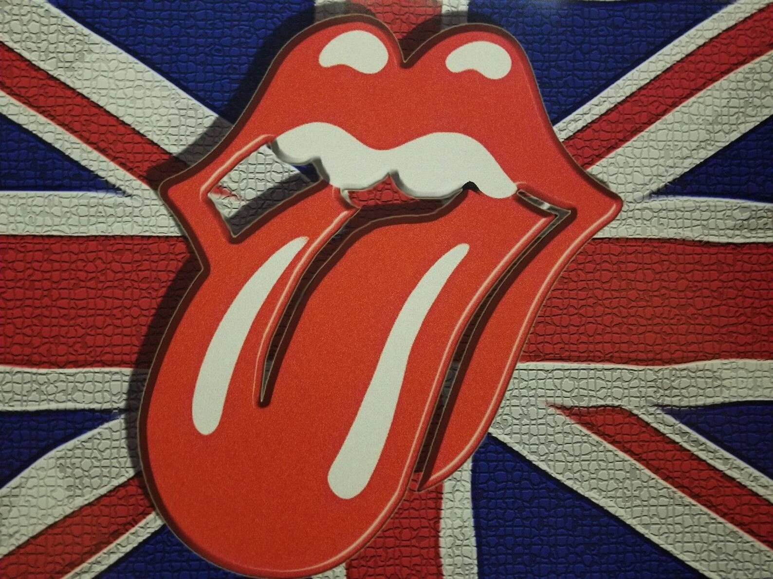 The Rolling Stones British Flag Poster Digital Print Union | Etsy