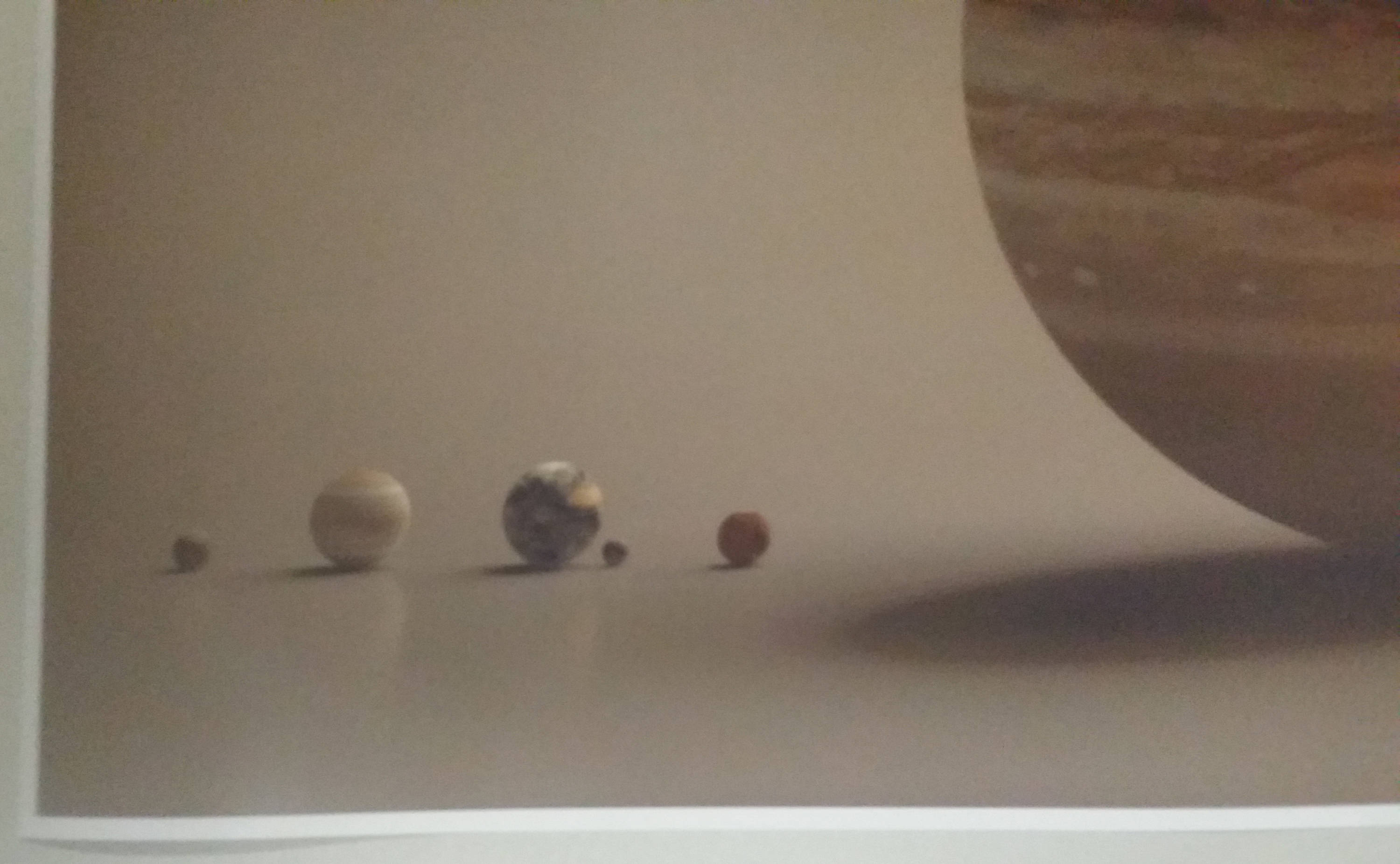 Solar System Scale Art Poster Model Science Planets Earth Sun - Etsy