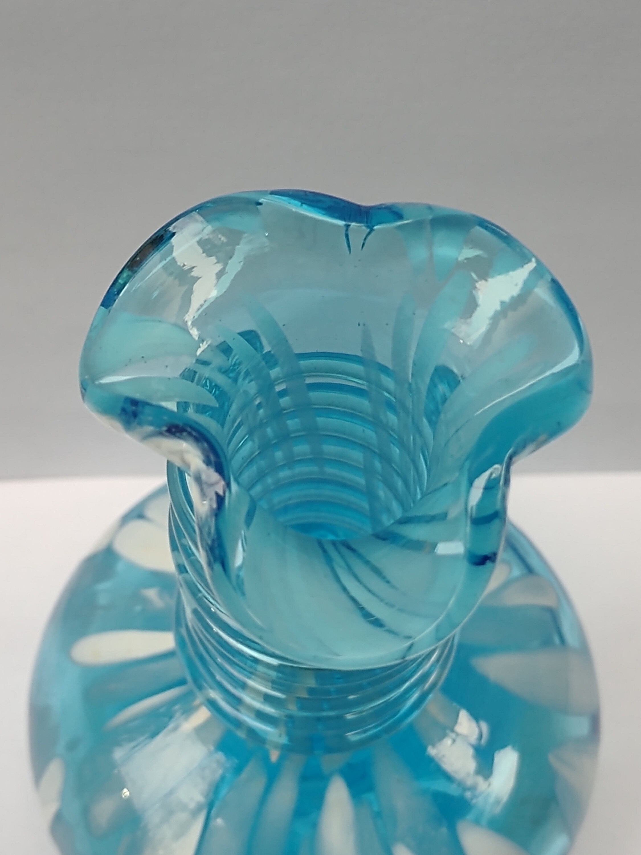 Vintage Turquoise Blue Vase - Etsy