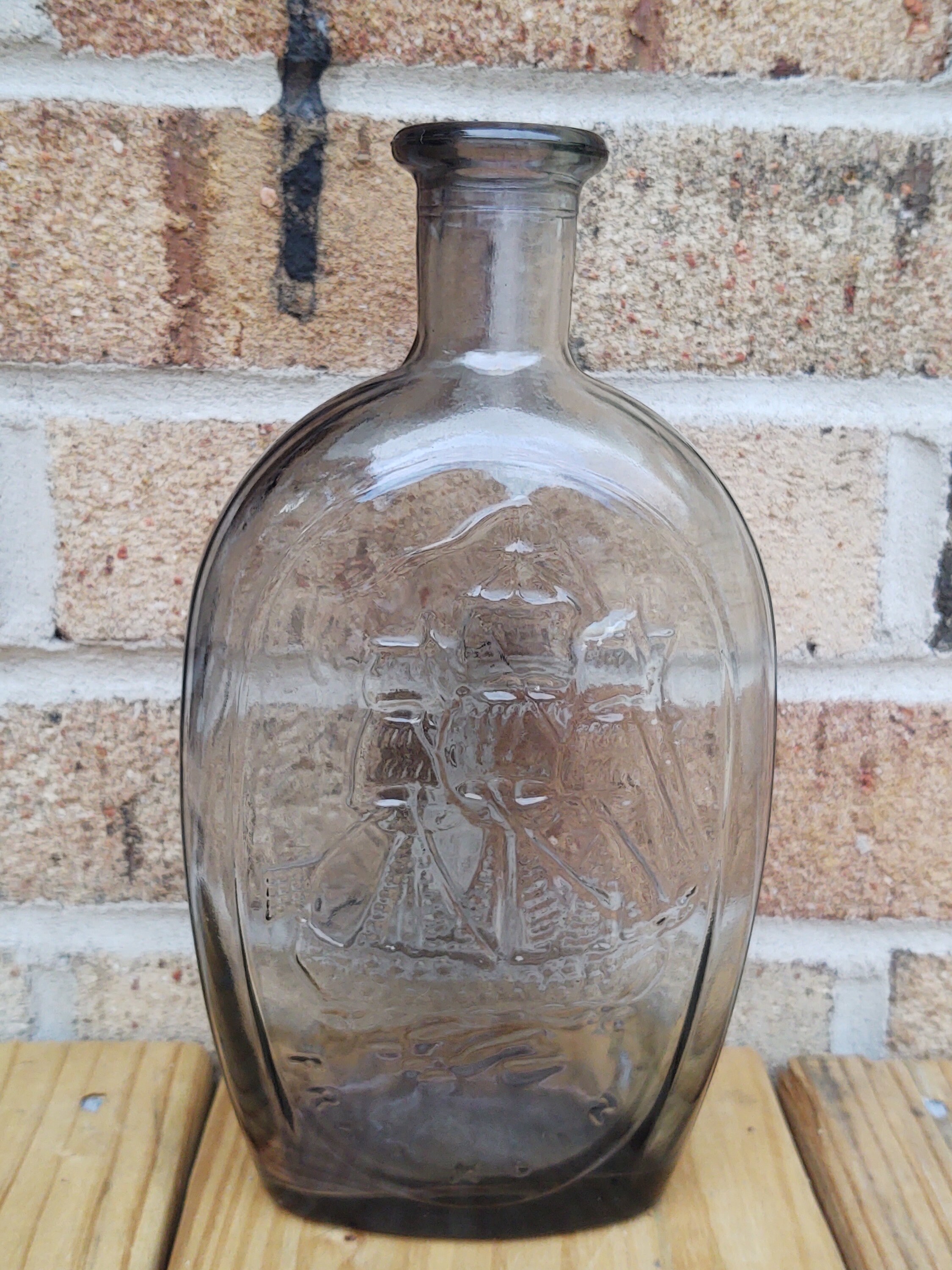 Vintage Franklin TWD Glass Bottle - Etsy