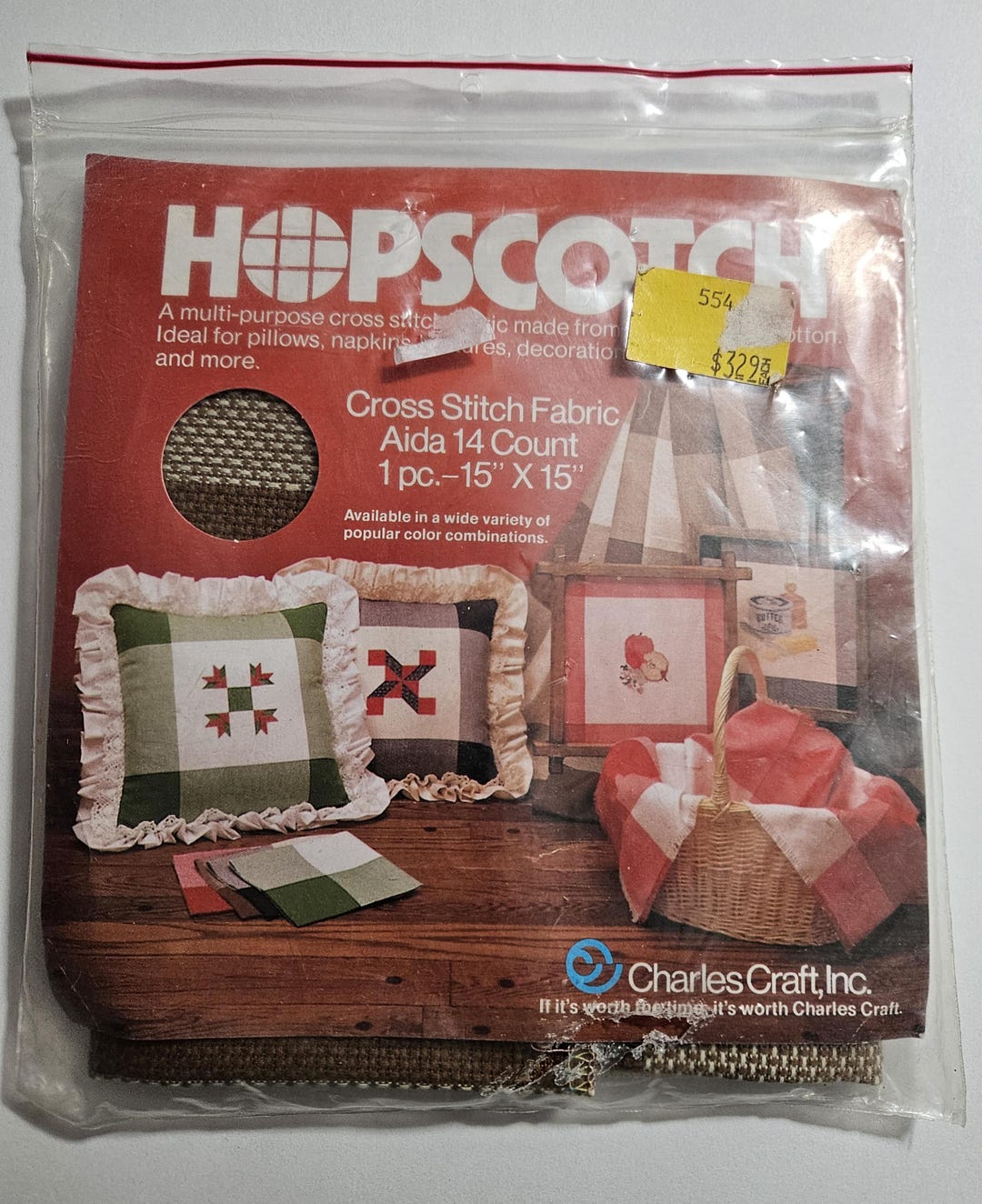 Vintage Hopscotch Cross Stitch Fabric - Etsy