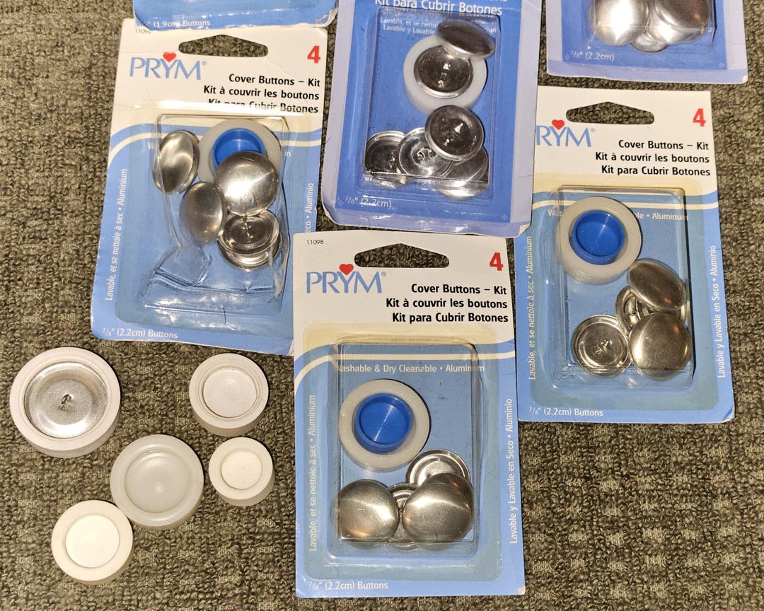 Vintage Prym Cover Buttons Kit - Etsy
