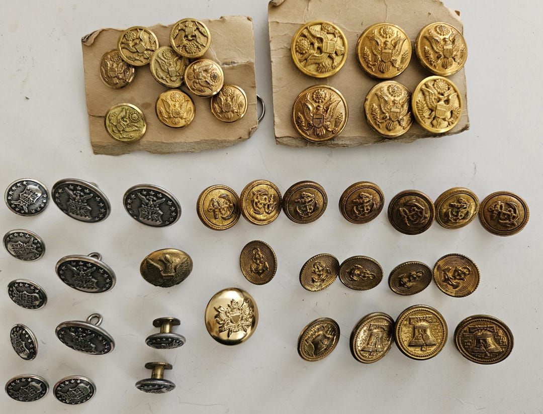 Vintage Navy & WWII Buttons - Etsy