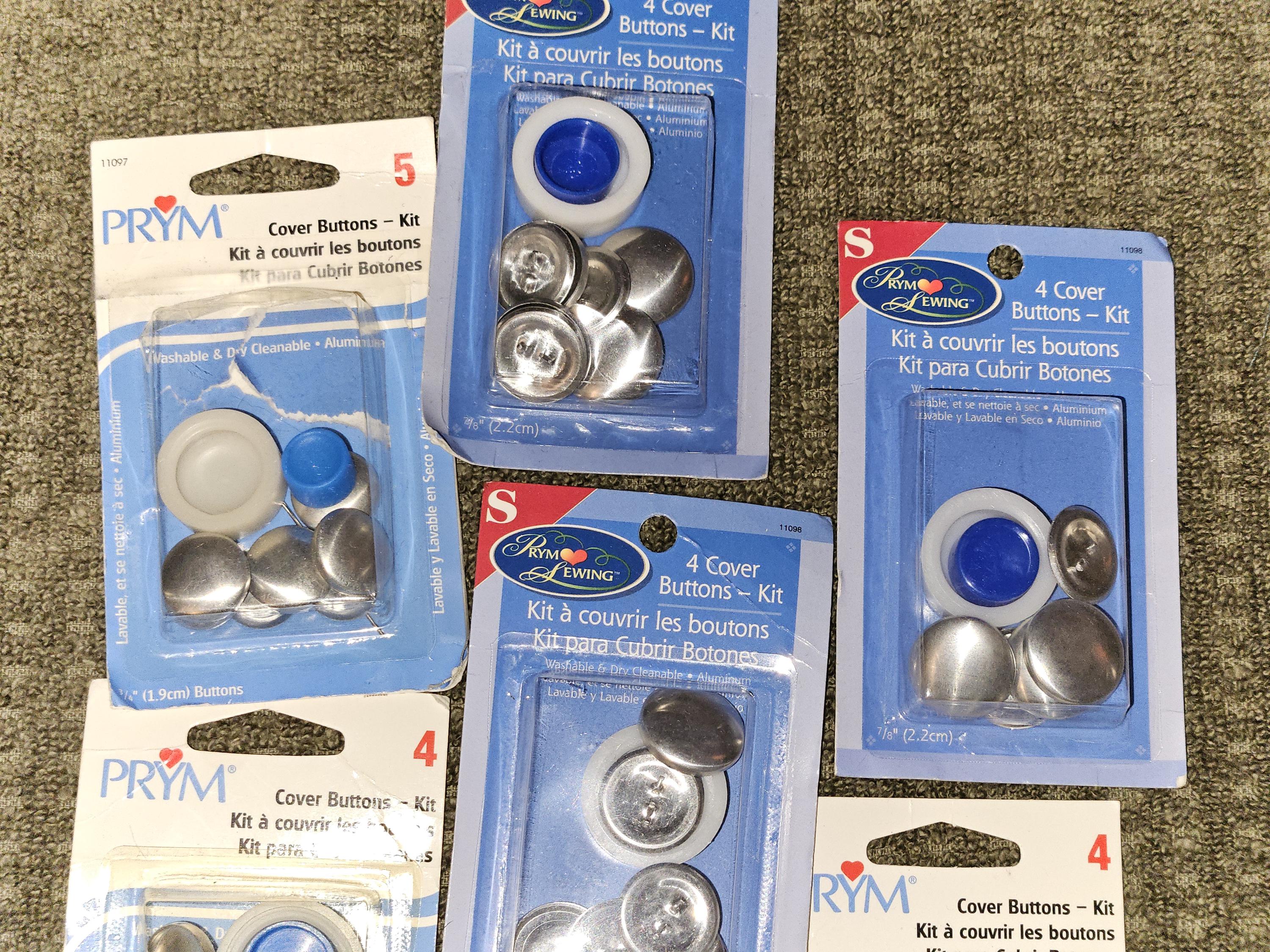 Vintage Prym Cover Buttons Kit - Etsy