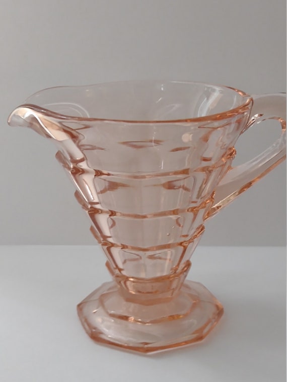Vintage Indiana Glass tea Room Pattern Creamer - Etsy