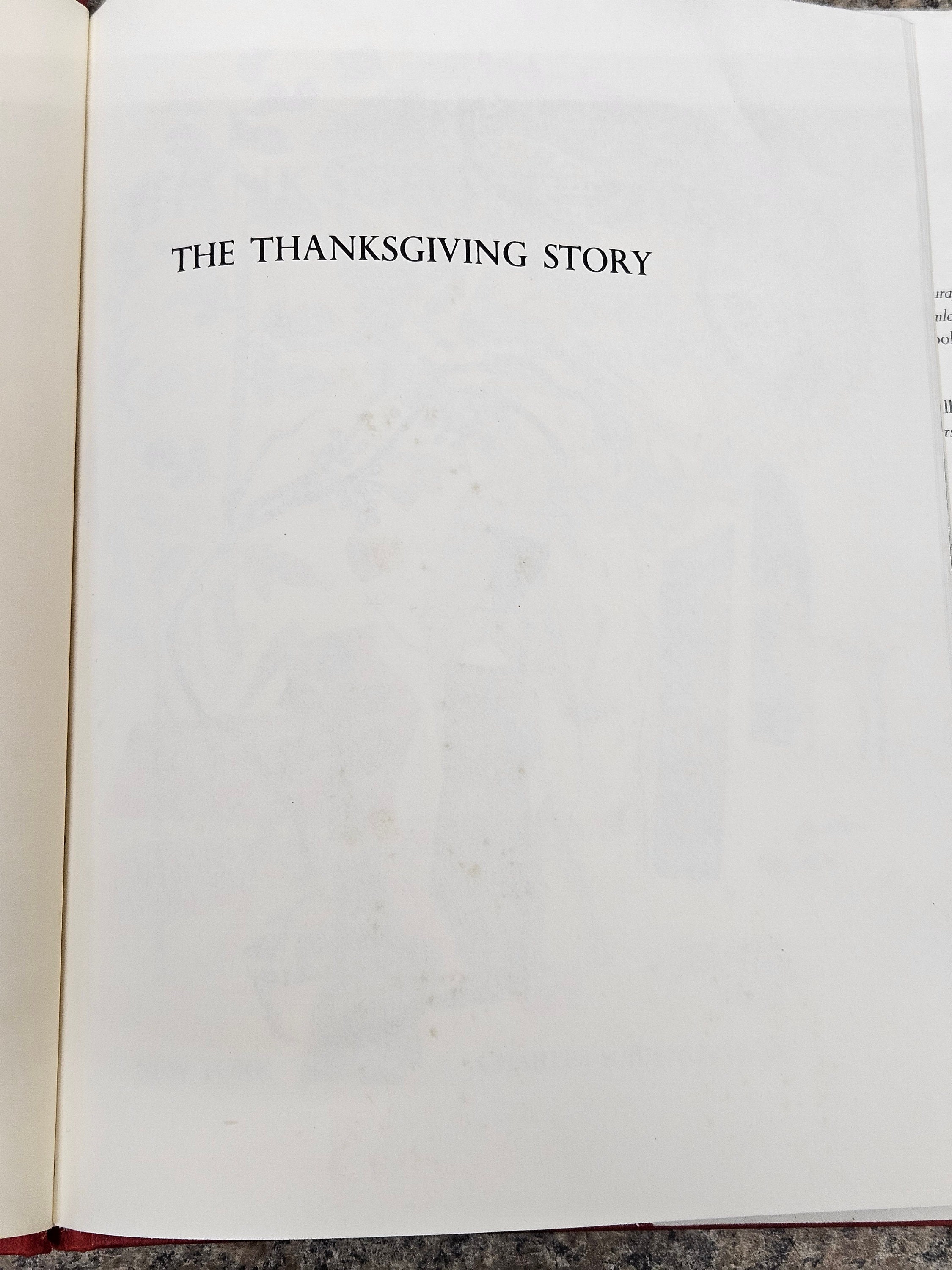 The Thanksgiving Story - Etsy