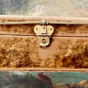 Antique French Velvet Jewelry Box - Etsy