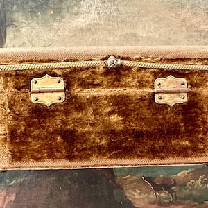 Antique French Velvet Jewelry Box - Etsy