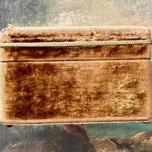 Antique French Velvet Jewelry Box - Etsy