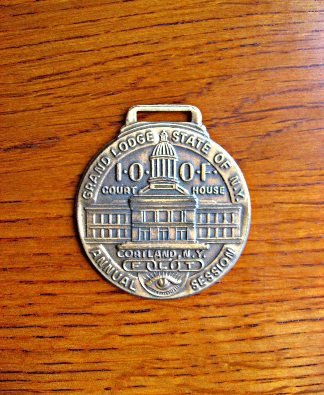 Odd Fellows Watch Fob Antique Masonic Jewelry Odd Fellow Badge New York ...