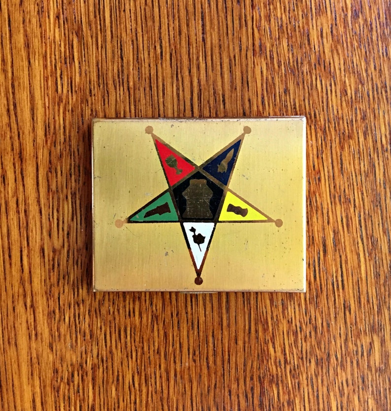 Vintage Ladies Fraternal Order of the Eastern Star Compact OES Vintage ...