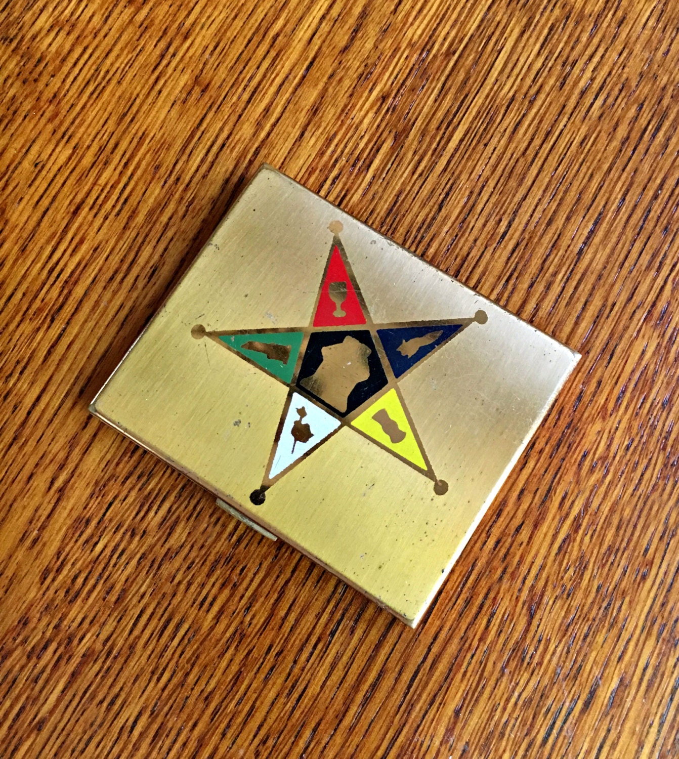Vintage Ladies Fraternal Order of the Eastern Star Compact OES Vintage ...