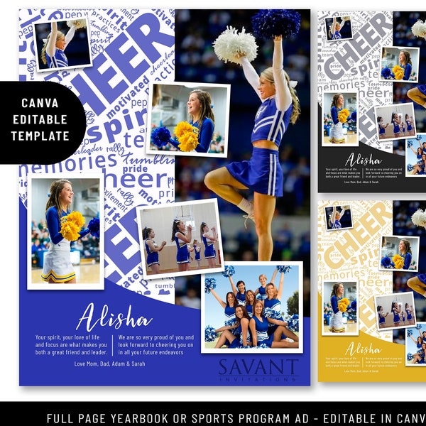 Football Program Ad Template - Etsy