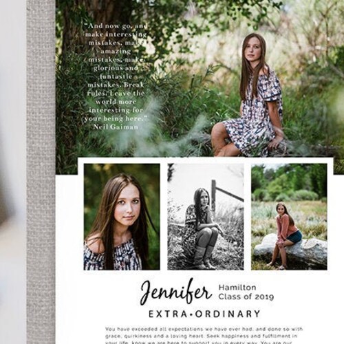 Yearbook Ad Canva Template Quarter Page Editable Modern - Etsy