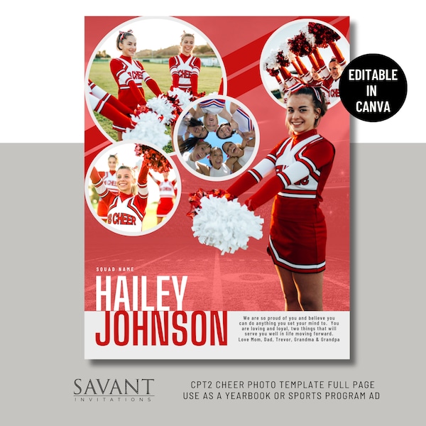 Football Program Ad Template - Etsy