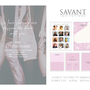 Dance Template - Studio Yearbook Album - 8.5x11, 26-page Magazine Style ...