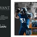 Full Page Football Yearbook or Sports Program Tribute Ad Plus 16x20 ...