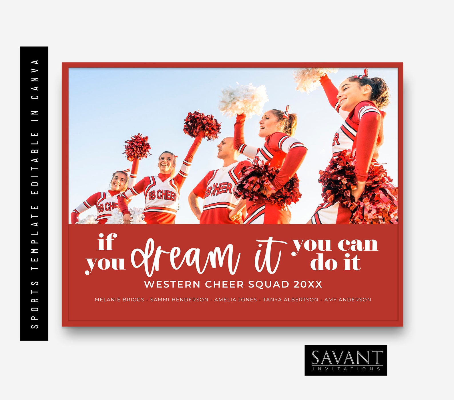 Sports Poster Template Editable in Canva, Great for Any Sports ...