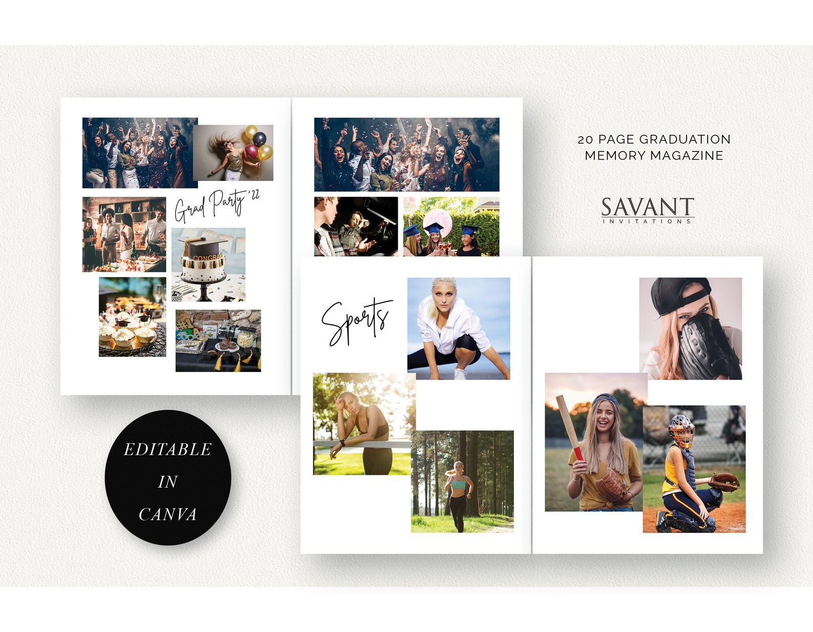 Custom Graduation Magazine Template Memory Magazine for - Etsy