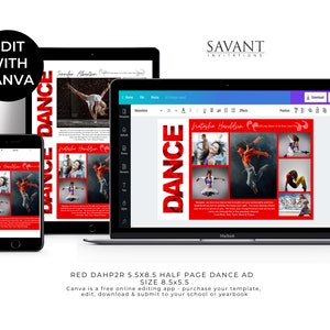 Dance Recital Ad Template, HALF PAGE Dance Recital Program Ad ...