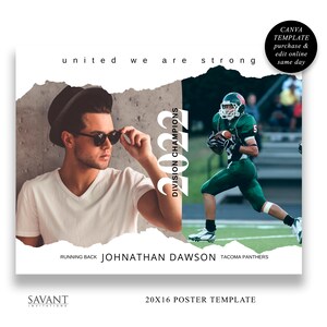 Graduation, Poster Template, Editable, Printable, Personalized, Sports ...