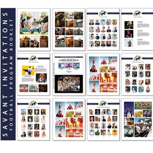 Football Program Template - Senior Night Template - US Letter Magazine ...