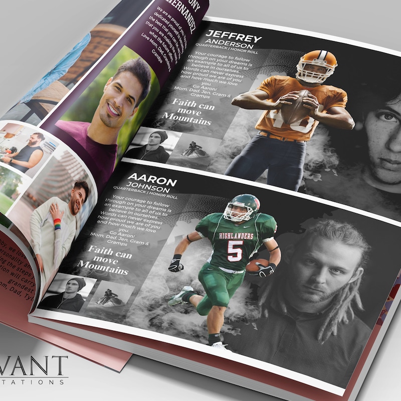 Football Program Ad Template - Etsy