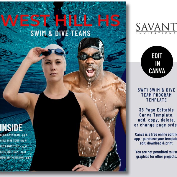 Swim Team Senior Night - Etsy