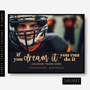 Sports Poster Template Editable in Canva, Great for Any Sports ...